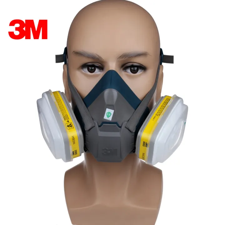 3M 6502QL+6003 gas shield filter box anti-chlorine and sulfur disulfide ...