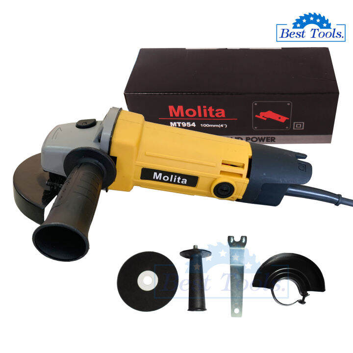MOLITA เครื่องเจียร์ เครื่องเจียร์ไฟฟ้า ลูกหมู 4 นิ้ว 1100W รุ่น MT954 ...