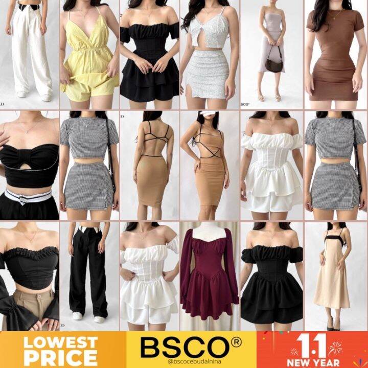 BSCO® 1.1 SALE (S/M/L) AND NEW DESIGN KOREAN DRESS,TOPS,TERNO BSCO ...