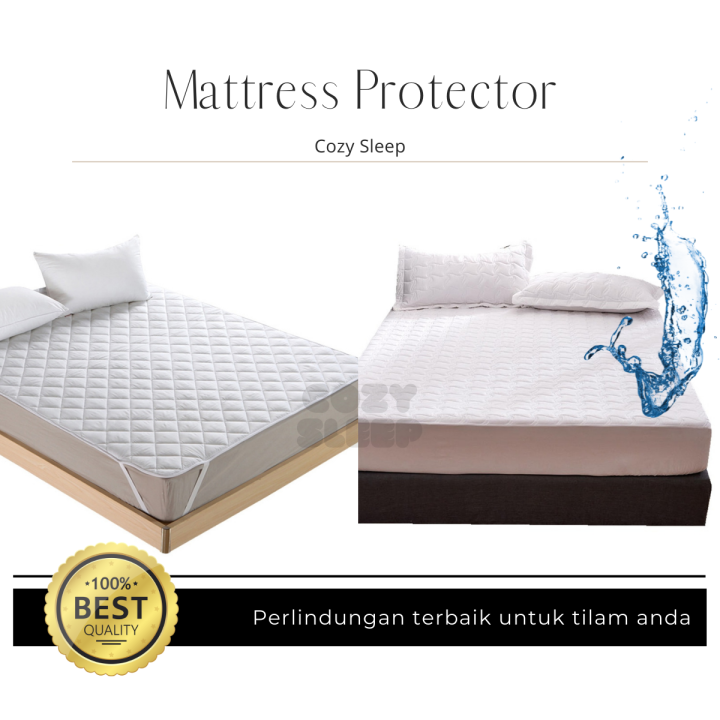 Waterproof Mattress Cover Anti Dust Bed Bug Mattress Protector Alas ...