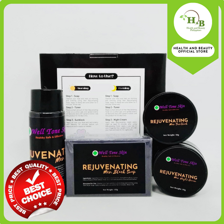 Well Tone Skin Rejuvenating Rejuv facial skin Set for Men - Acne ...