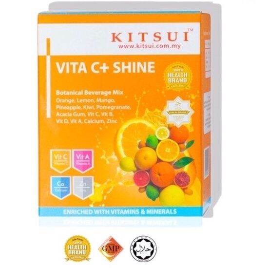 KITSUI Vitamin C + Shine Vita C Gabungan 6 Buah Buahan Yang Mengandungi ...