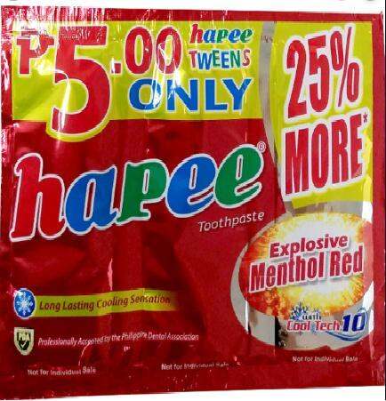 Hapee Toothpaste Triple Pack Explosive Menthol Red 30g | Lazada PH