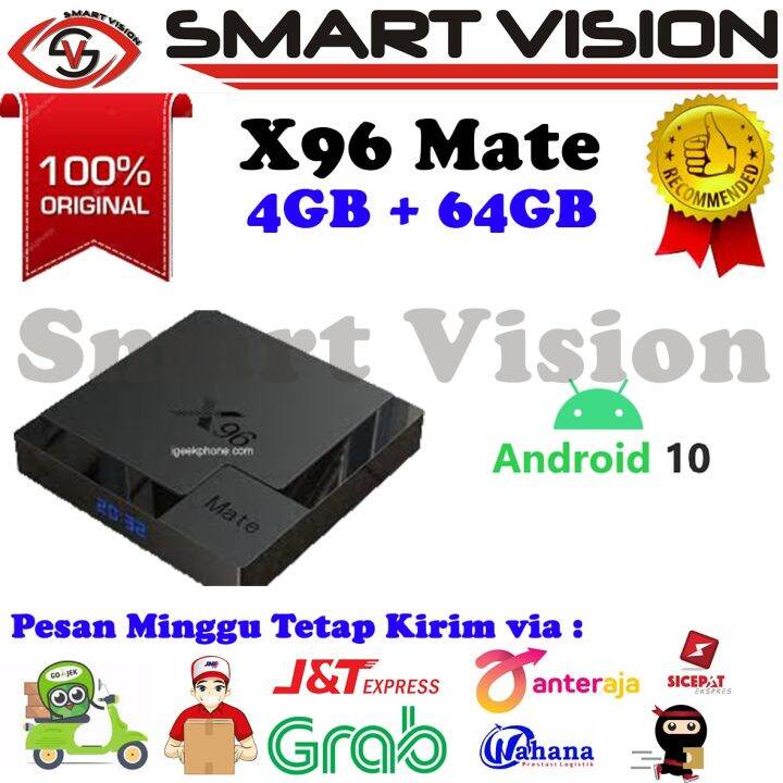 Android TvBOX X96 MATE 4GB/64GB ALLWINER H616 ANDROID 10 BT.5 | Lazada ...