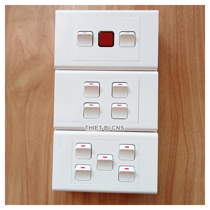 Bộ 1 đến 6 Công tắc Vanlock SINO - S18A hạt vuông Chính hãng | Lazada.vn