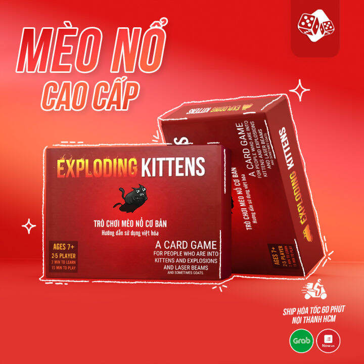 Việt hóa Mèo Nổ hộp cứng TOP BOARDGAME - Exploding Kittens BoardGame | Lazada.vn