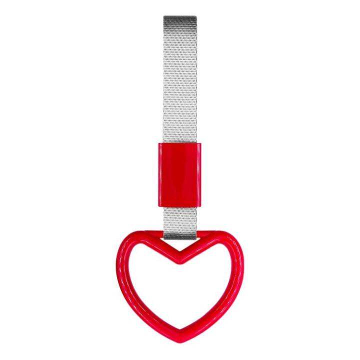 Heart-Shaped Car Straps Car Heart Shape Tsurikawa Ring Handle Hang Ring ...