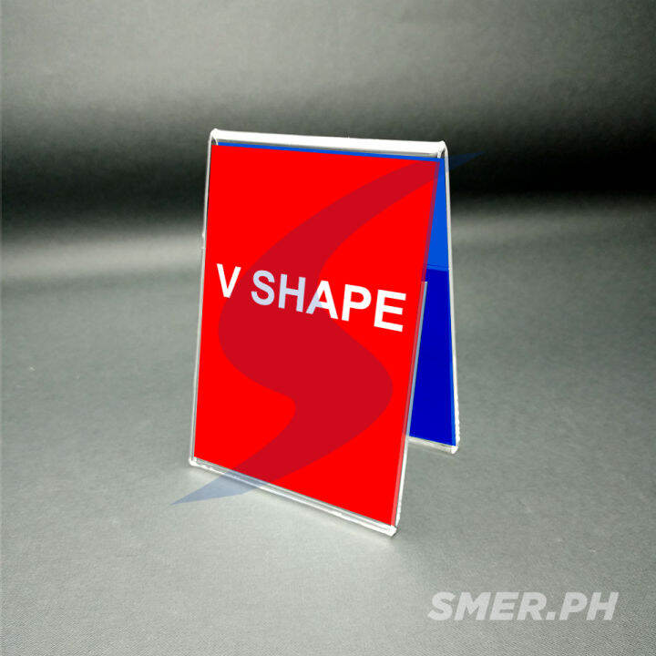 A4 A5 A6 V-Shape Holder Menu Display Stand Acrylic for Business Office ...