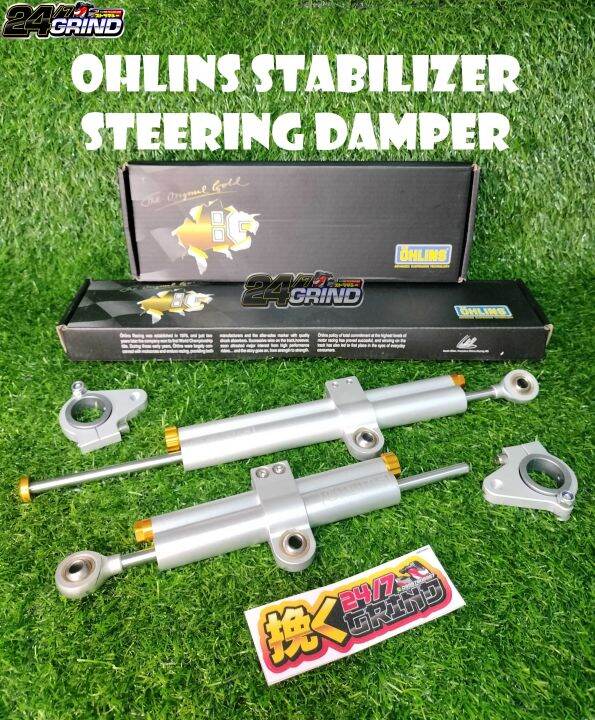 OHLINS STEERING DAMPER STABILIZER WITH BRACKET THAILAND MADE UNIVERSAL ...
