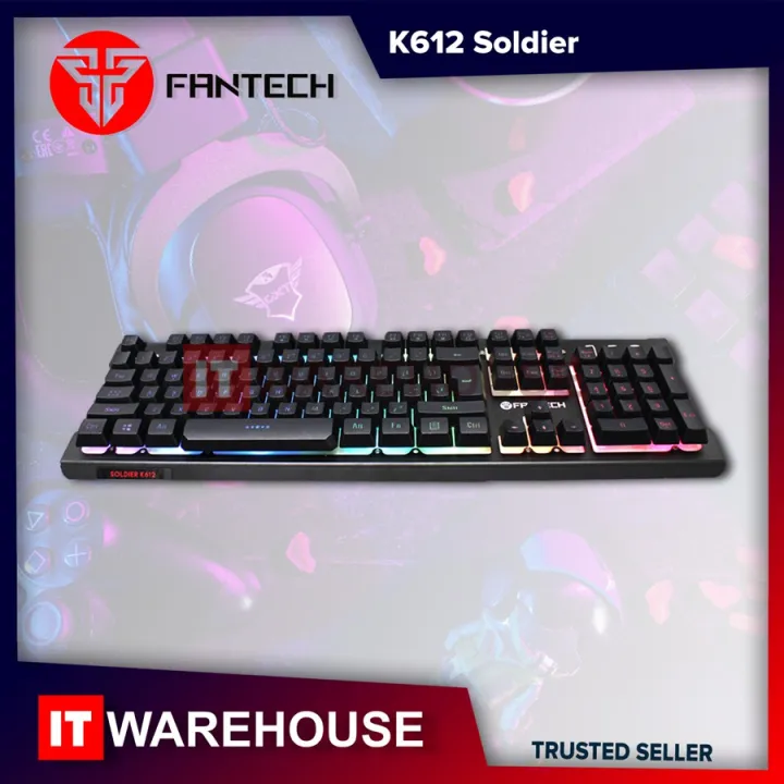logitech the mouse Fantech K612 Soldier Membrane Gaming Keyboard ...