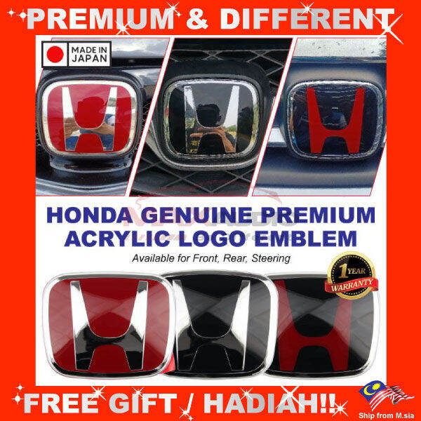 HONDA Genuine TYPE-R Front Rear Steering Red Black Chrome Premium ...
