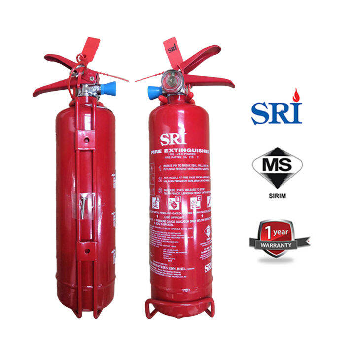 1kg Fire Extinguisher SRI ABC Dry Powder For Grab Drivers E-Hailing ...