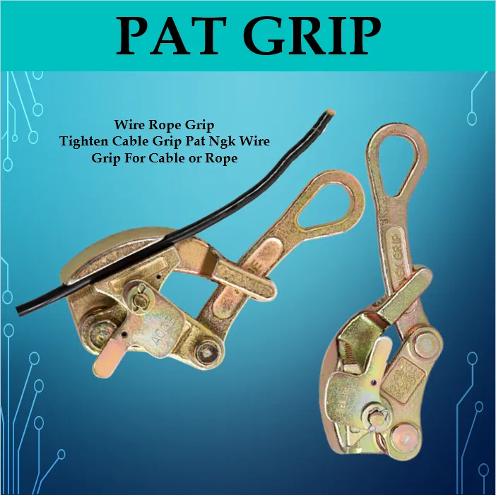 Equipment Pro HIGH QUALITY PAT GRIP or come along 1T 2T 3T WIRE ROPE ...