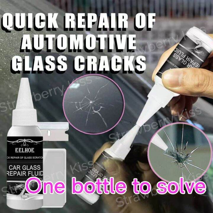 EELHOE glass repair kit cracked liquid windshield/glass glue crack for ...