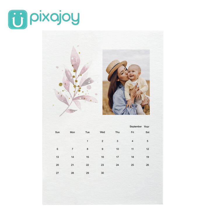 Calendar Cards 6"x4” Landscape, 12 Months with Full Personalisation by ...