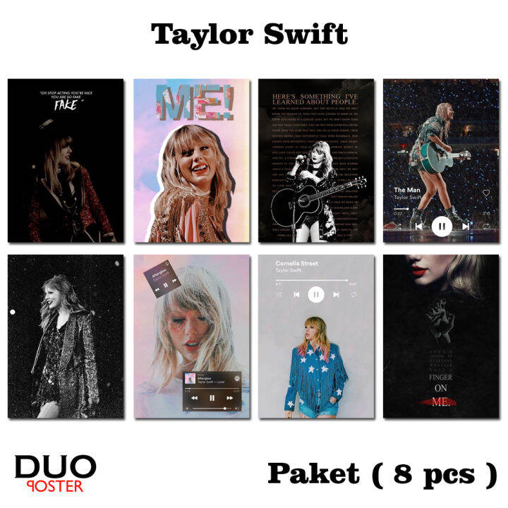 poster taylor swift poster aesthetic taylor swift 8 pcs real pict ...