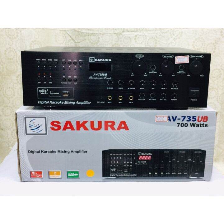 SAKURA AV-735UB 700 Watts x 2 AMPLIFIER | Lazada PH