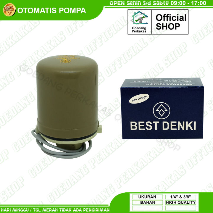Otomatis Pompa Air Denki Ukuran 1/4" 3/8" Original Otomatis Mesin Air ...