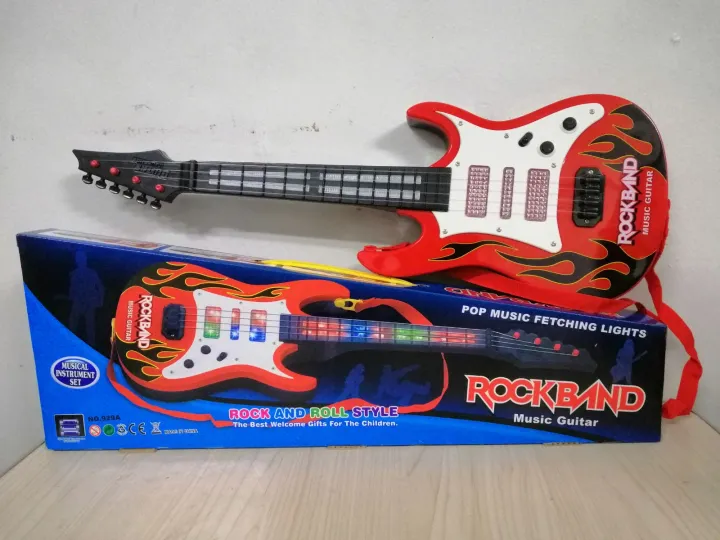 HG Rockband Musical Guitar Toy with Lights and Sounds Toys for boys ...