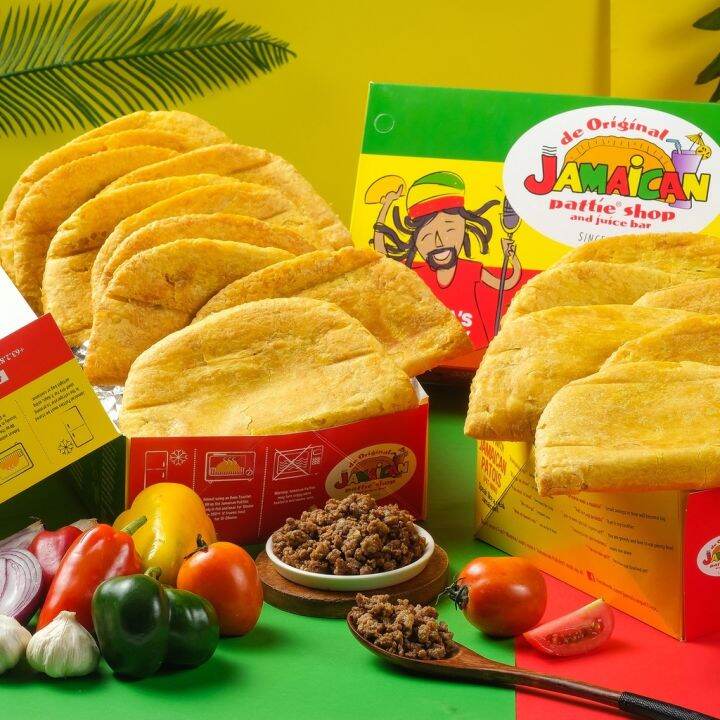 Hot Jamaican Pattie Frozen Cheezy Beef Pinatubo Box of 5 | Lazada PH