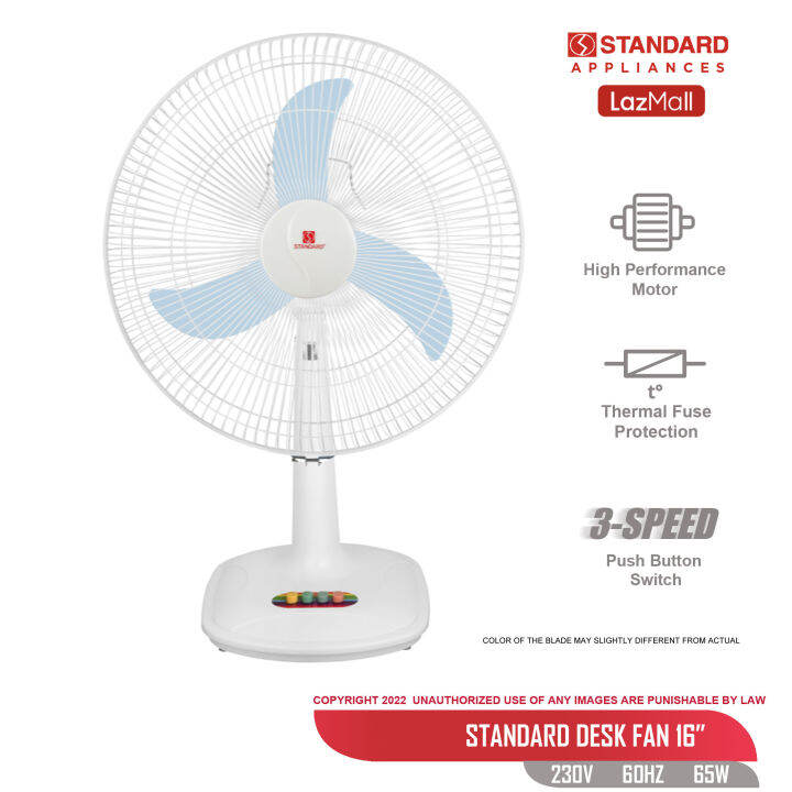 Standard Desk Fan 16" (Random Color) SDX 16Q1 | Lazada PH