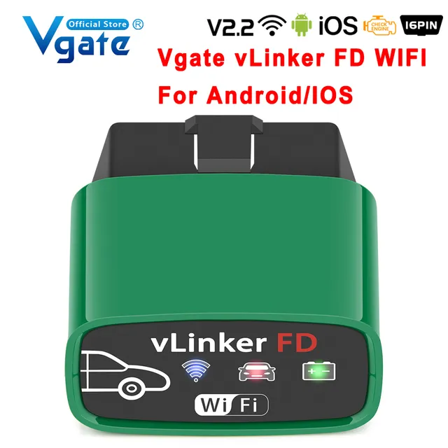 Vgate vLinker FD+ ELM327 BT-wireless 4.0 For Ford FORScan wifi OBD2 Car Diagnostic OBD 2 Scanner ...