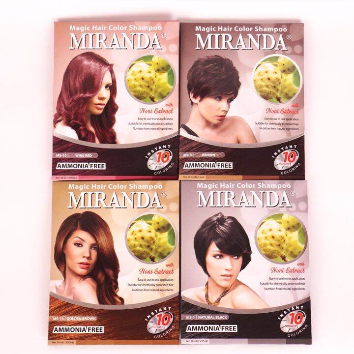 MIRANDA MAGIC HAIR COLOR SHAMPO | Lazada Indonesia