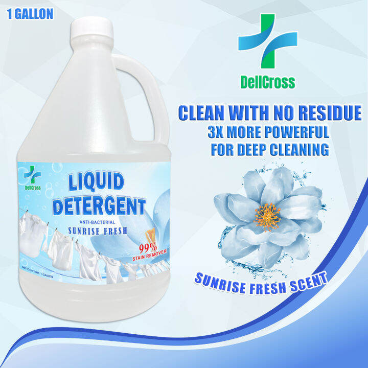 Dellcross Liquid Detergent Sunrise Fresh Scent - 1 gallon | Lazada PH