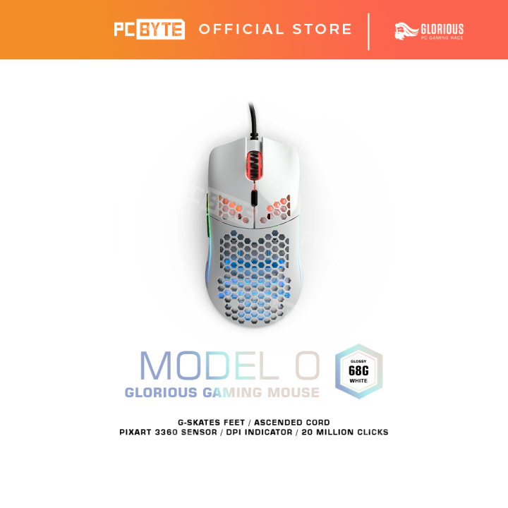 GLORIOUS MODEL O (GLOSSY WHITE) LIGHTWEIGHT GAMING MOUSE | Lazada