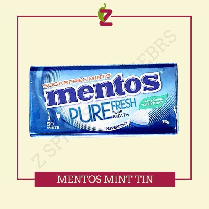 MENTOS PF TIN PEPPERMINT SINGLE TIN 35g | Lazada PH