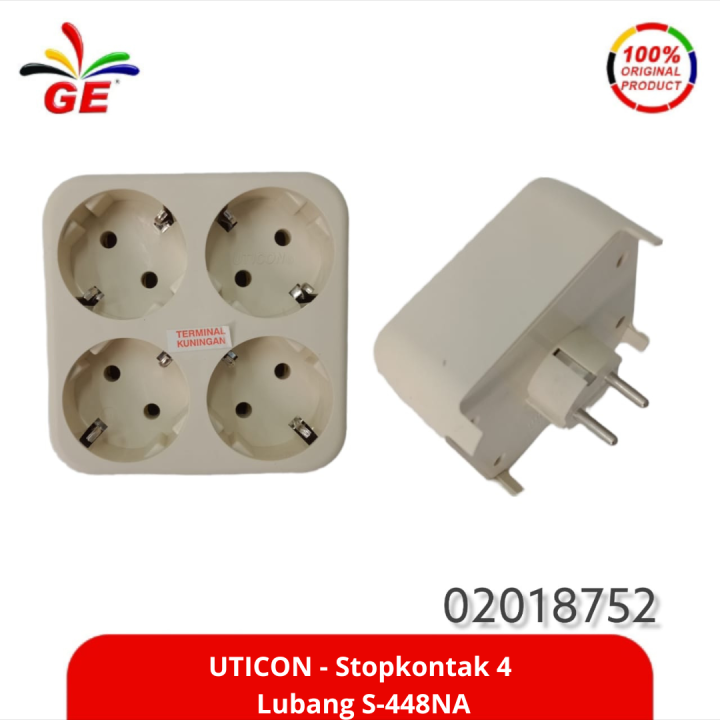 UTICON - Stopkontak 4 Lubang S-448NA 02018752 | Lazada Indonesia