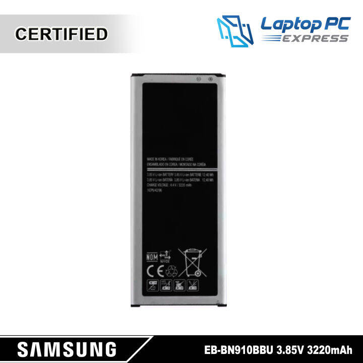 Eb Bn910bbe Eb Bn910bbu Samsung Galaxy Note 4 3220mah Battery