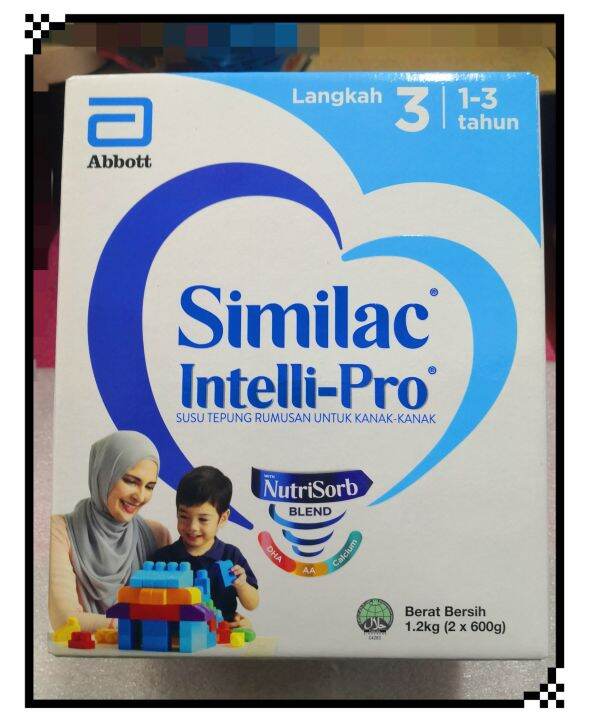 Similac Intelli-Pro3)Step Langkah 3 (1.2KG) EXP 2024 | Lazada