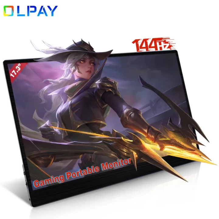 17 Inch 1080P Portable IPS 144Hz Gaming Monitor AMD Freesync 100% Srgb ...