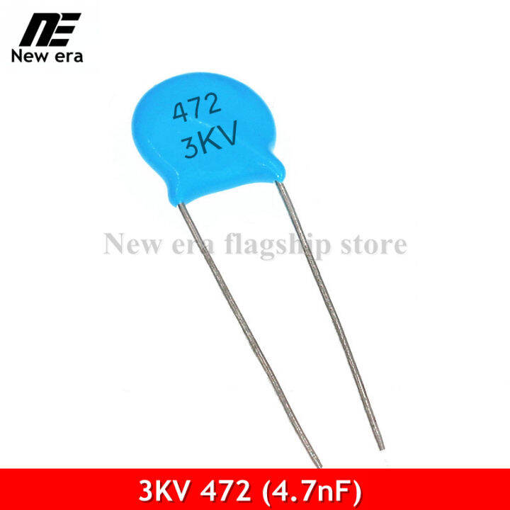 100Pcs 472 3KV 4.7nF High voltage ceramic capacitor 3000V 4700pF 472M ...