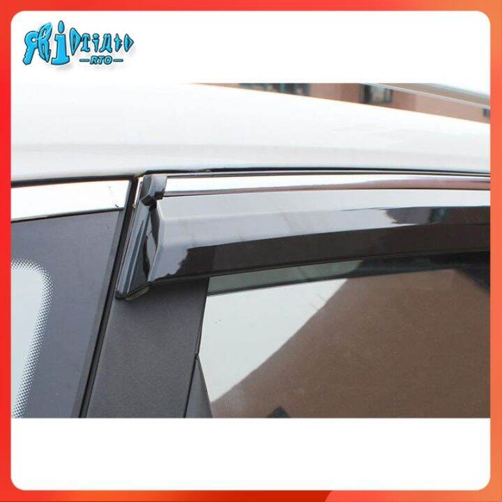 RTO 1set Chrome Stainless Steel Window Door Visor CRV ACCORD RAV4 CITY ...