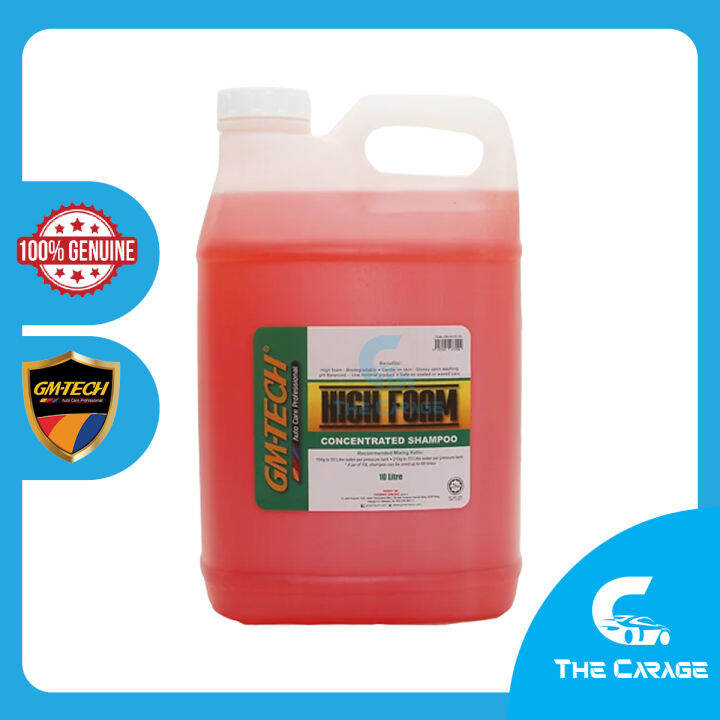GM-TECH High Foam Concentrate GM-HFCS-10L (10L) - Concentrate Shampoo ...