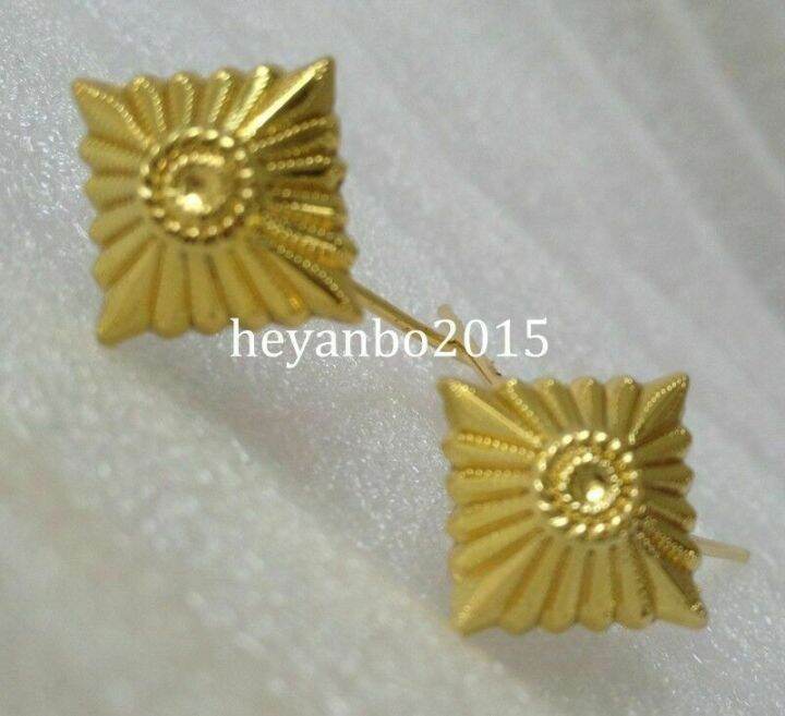 tomwang2012. Pair WWII WW2 German Pank Pips Gold Stars For Shoulder ...