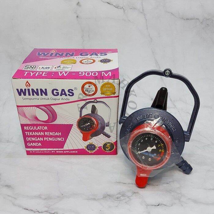 Regulator Gas Winn Gas W-900 M Tekanan Rendah Double Lock | Lazada Indonesia