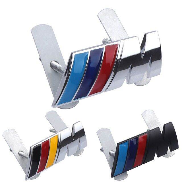 M Motorsport Metal Logo Car Sticker Rear Trunk Emblem Grill Badge for ...