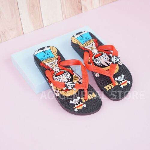 [AO] One Piece Monkey D' Luffy Slippers for 2-5 YO Boys Kids | Lazada PH