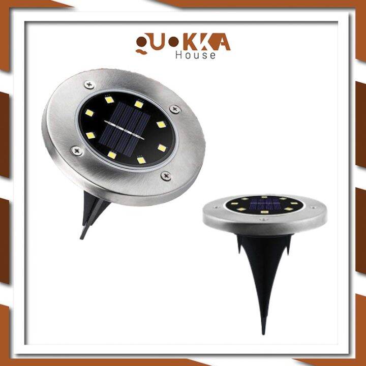 QUOKKA Solar Underground Light Stainless Steel Outdoor Garden Path ...