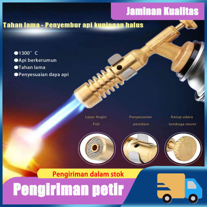 Gas Torch Flame Gun Pistol Pukulan Senter Portable Kepala Las Manual ...