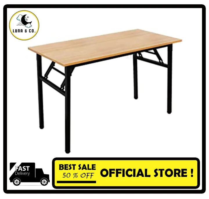 L&C 80x40 and 120x40 Foldable Wooden Training table / Working table ...