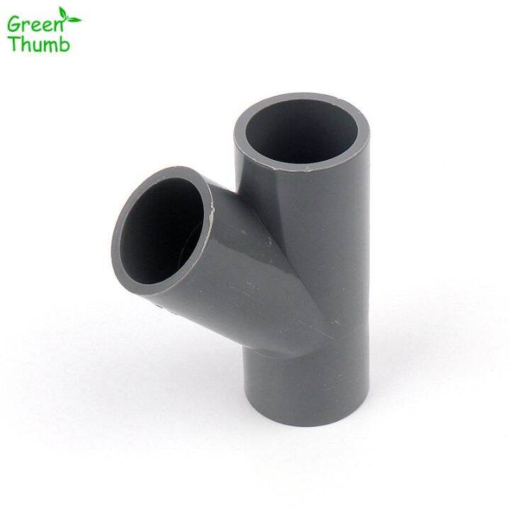 1pc Inner Diameter 20/25/32 mm 45 Degree 3 Way Y Connector Grey PVC ...