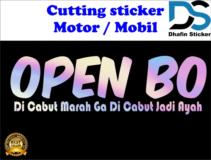 terbaruu!!cutting sticker viral open bo / terbaruu!! kating stiker ...