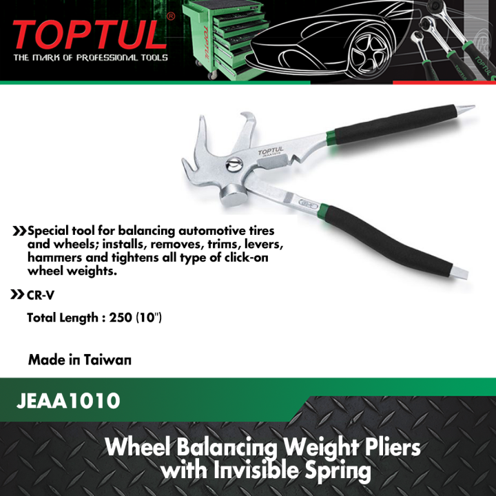 Toptul Wheel Balancing Weight Pliers with Invisible Spring 10 ...