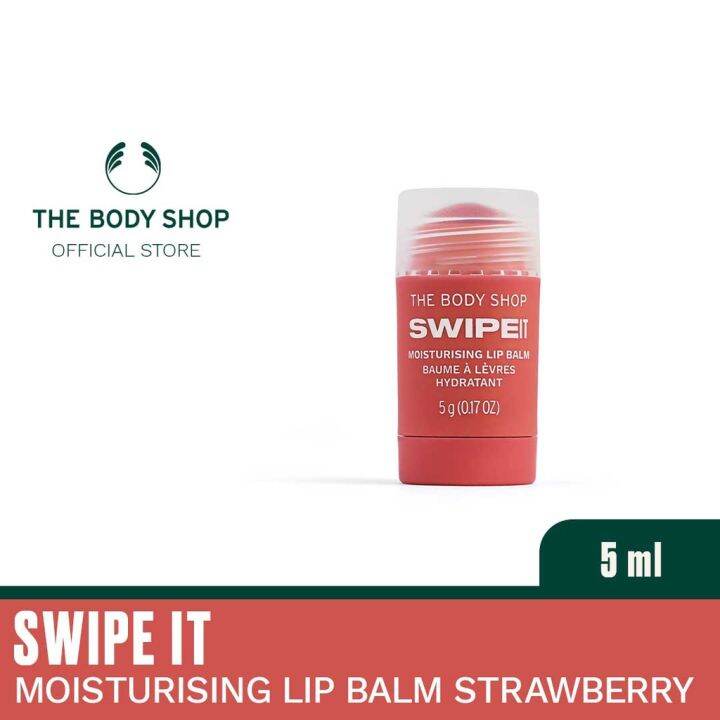 The Body Shop Swipe It Moisturising Lip Balm Strawberry (5g) | Lazada PH