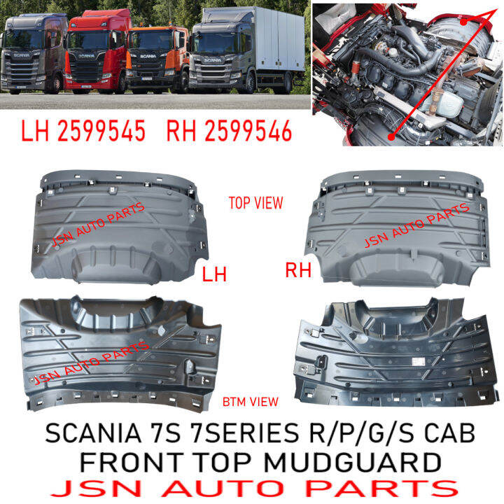 J130S18 FRONT TO TYRE MUDGUARD SCANIA 7S 7SERIES R/P/G/S CAB 2599546 ...