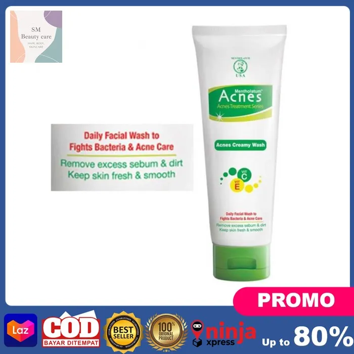 ACNES Treatment Series Creamy Wash 50gr / Sabun Pencuci Wajah Untuk ...